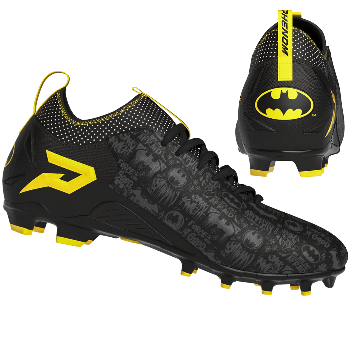 Batman Football Cleats - Quantum Speed by Phenom Elite — Phenom Elite Brand