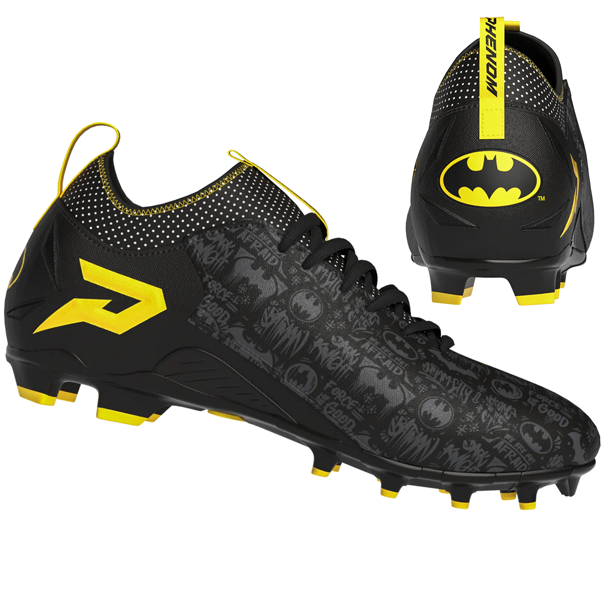Batman Football Cleats - Quantum Speed by Phenom Elite — Phenom Elite Brand