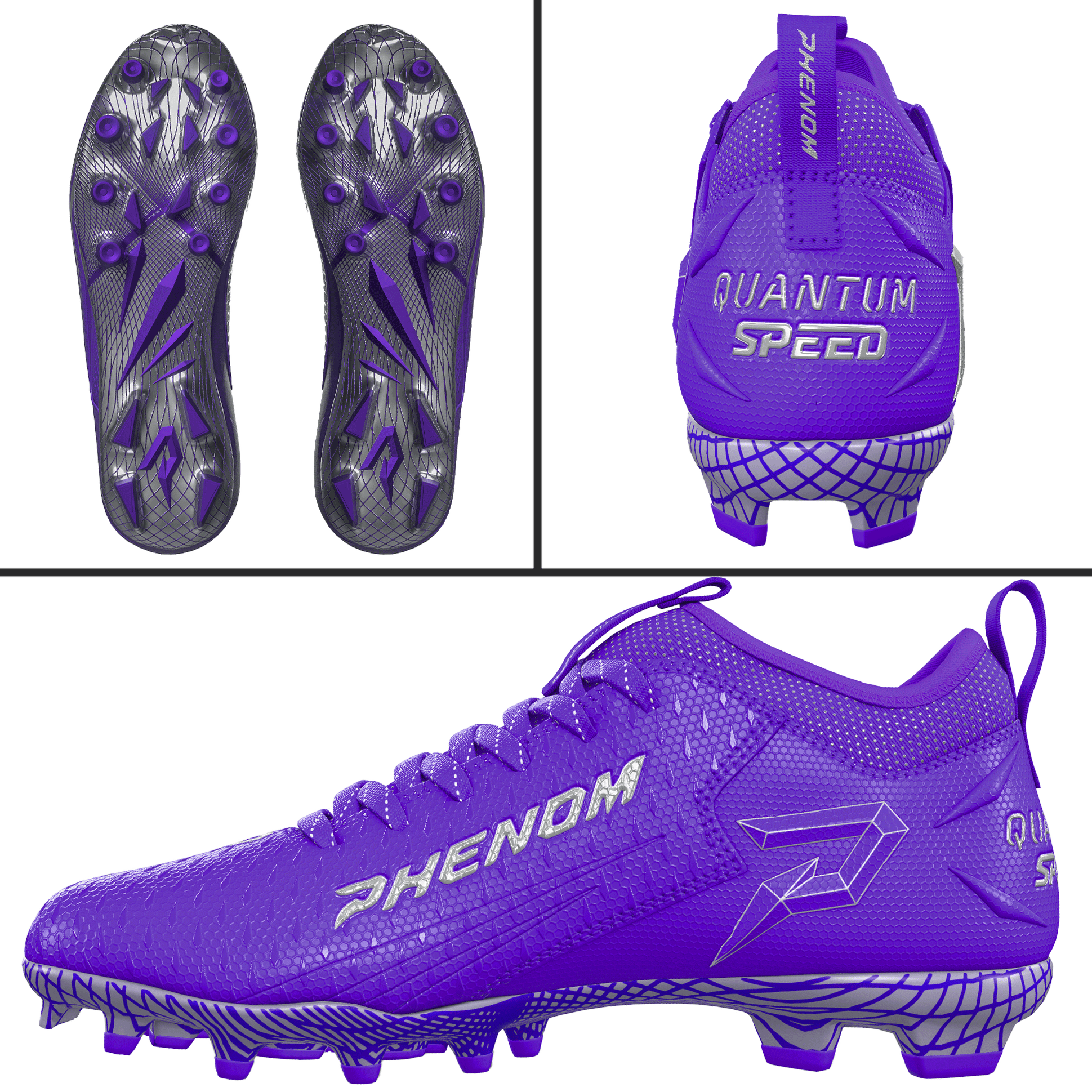 Phenom Elite Quantum Speed 2.0 Football Cleats - Team Colors — Phenom ...