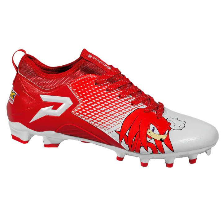 Knuckles the Echidna Football Cleats - by Phenom Elite — Phenom Elite Brand