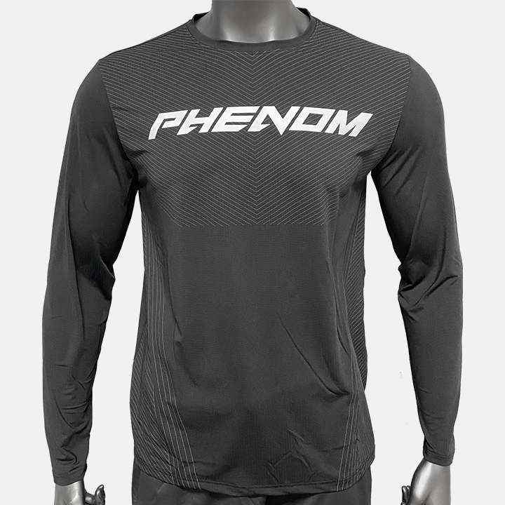 Phenom Classic Logo LS Tee - Black — Phenom Elite Brand